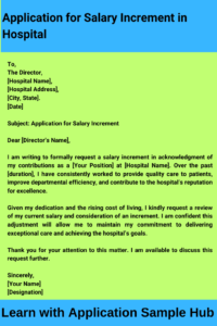 Application for Salary Increment Sample – Comprehensive Guide with Examples