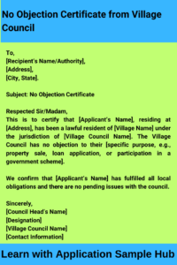 No Objection Certificate (NOC) Letter from Employer –11+ Samples